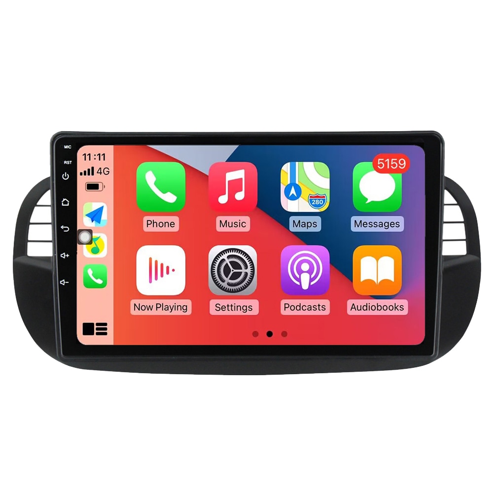 Navigatie GPS pentru Fiat 500 2007-2016 CarPlay Android Auto Stereo ...