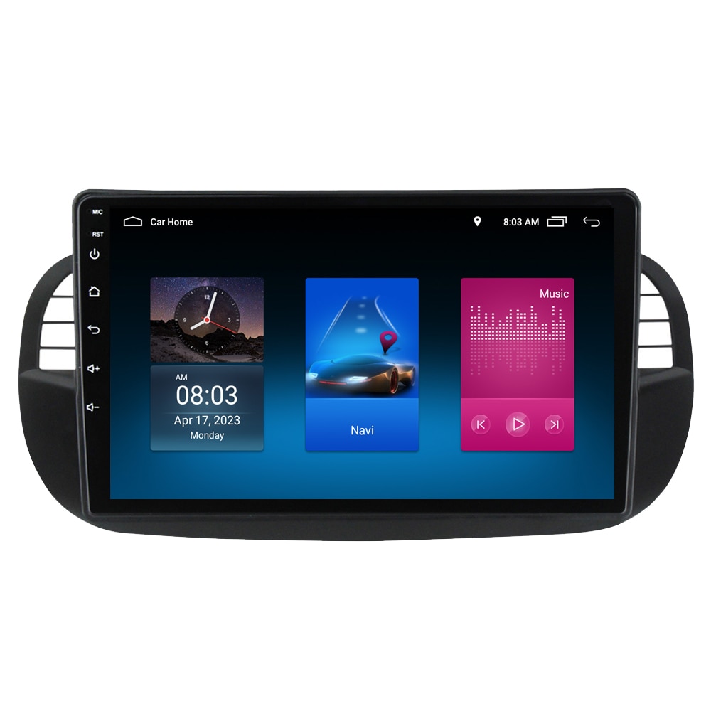 Navigatie GPS pentru Fiat 500 2007-2016 CarPlay Android Auto Stereo ...