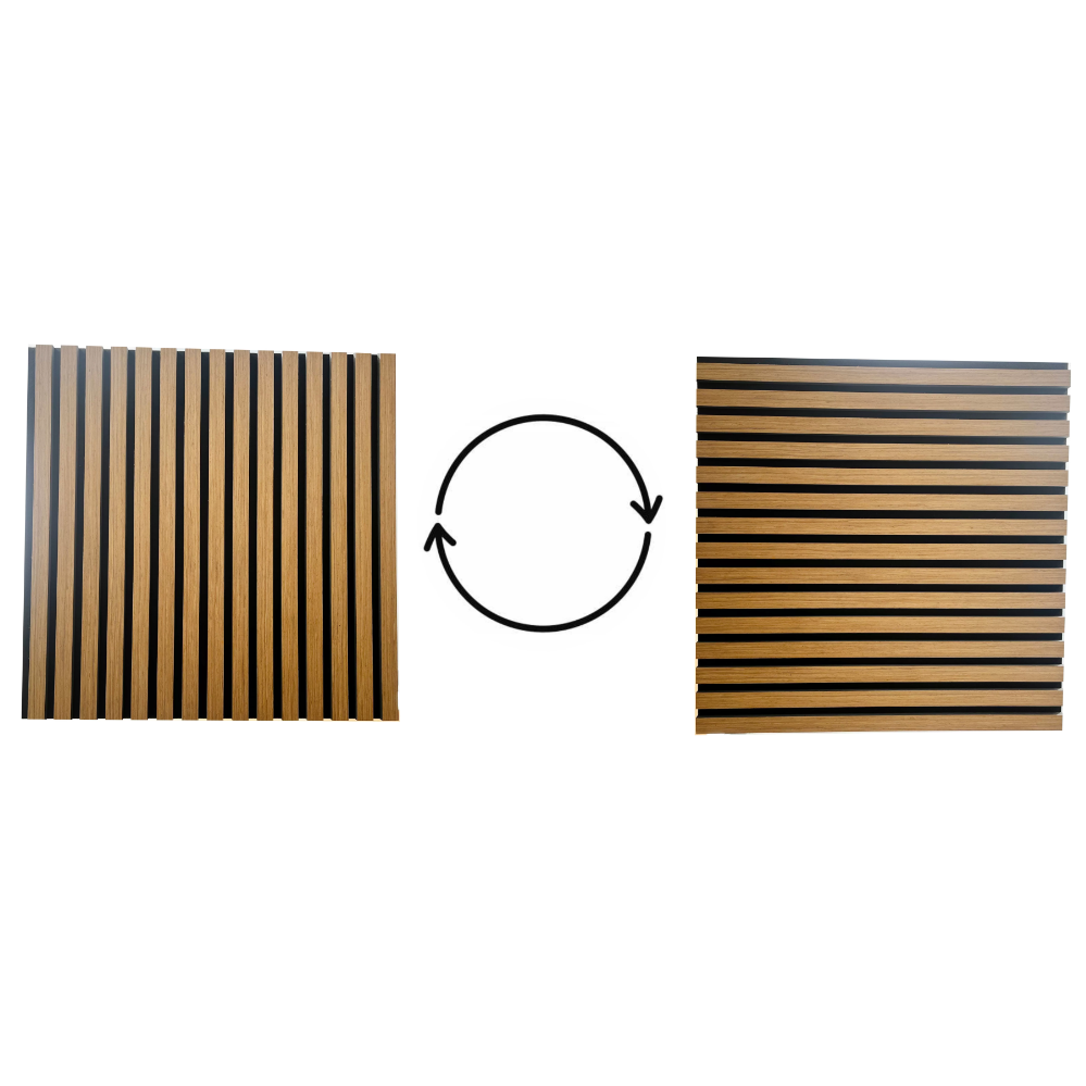 Set 4 Panouri riflaj acustic decorativ cu design UnicSPot 7150130, MDF ...