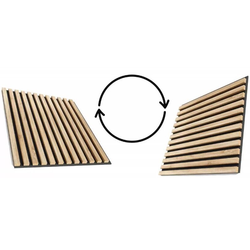 Set 4 Panouri riflaj acustic decorativ cu design UnicSPot 7150133, MDF ...