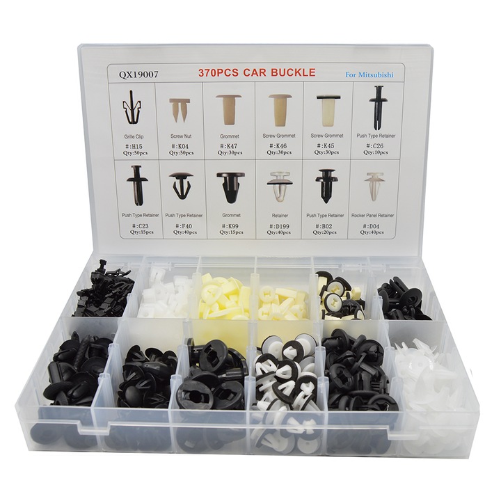 Set cleme de fixare pentru Mitsubishi, 370 piese - eMAG.ro