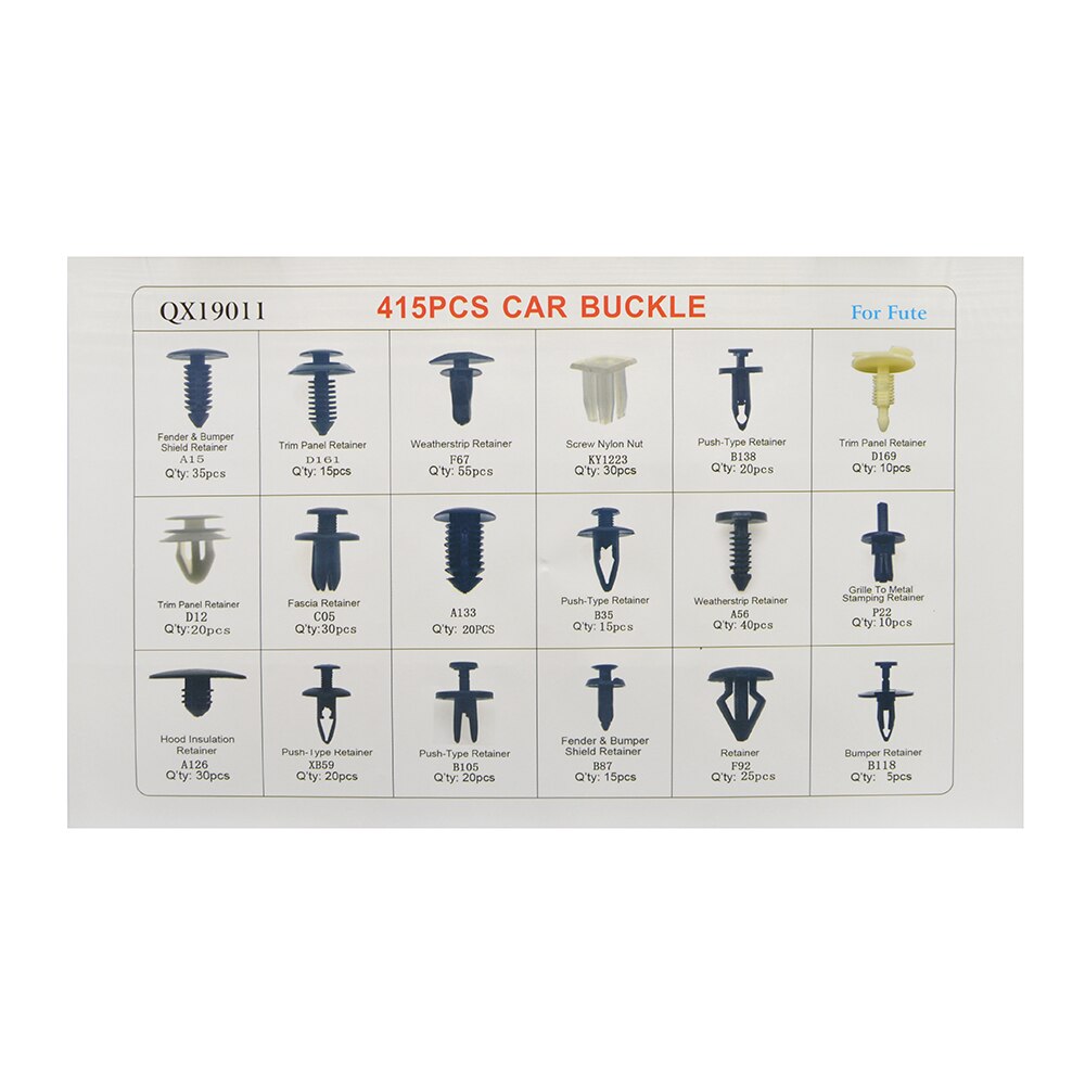 Set cleme auto de fixare, universale, 415 piese - eMAG.ro