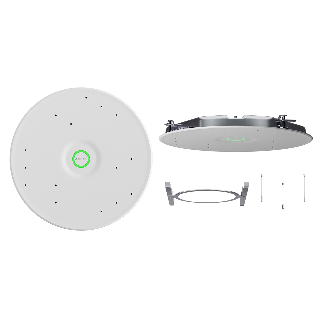 Microfon Sennheiser TeamConnect Ceiling Medium Mic Array, Alb cu kit de ...