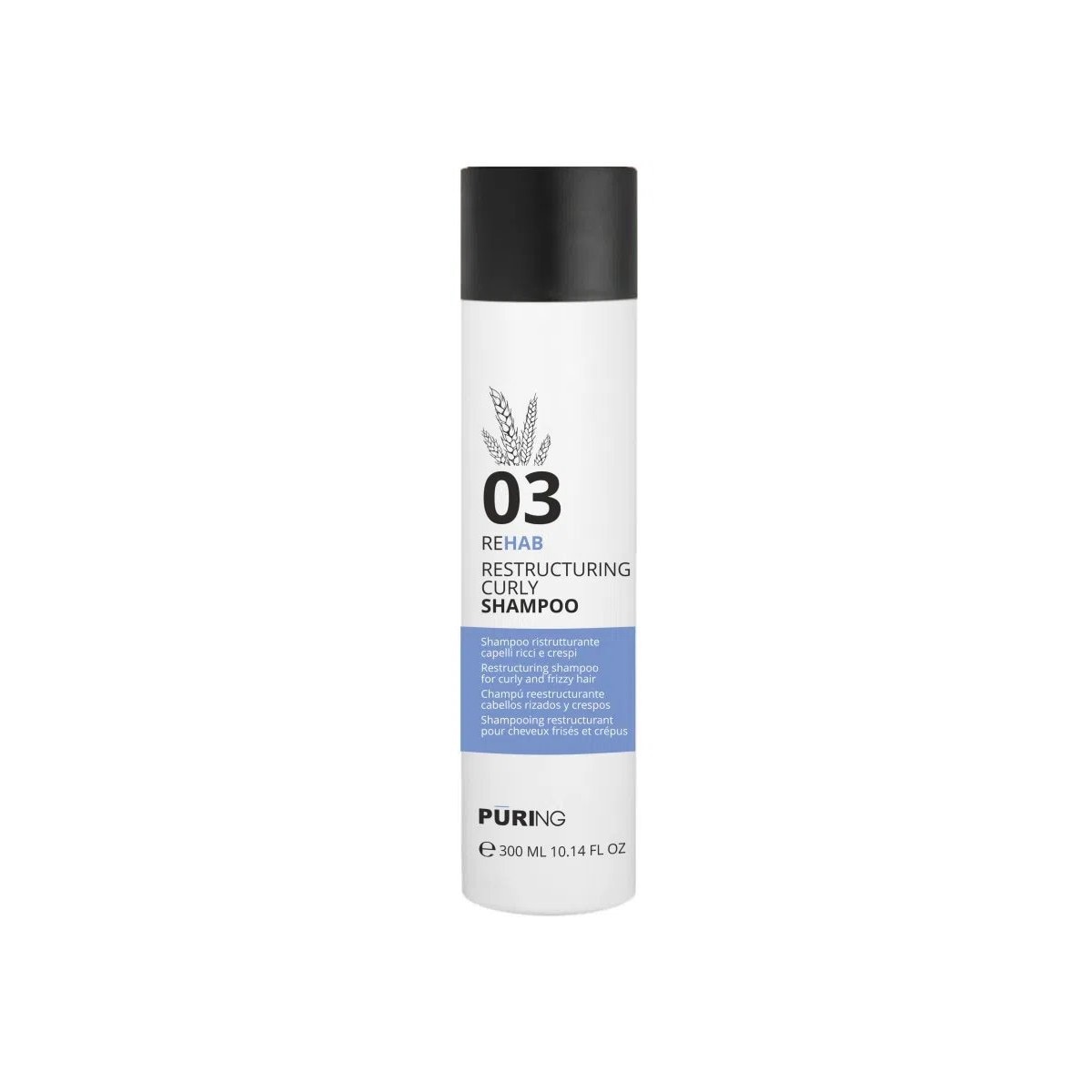 Sampon restructurant pentru par cret, Puring Rehab, 300 ml - eMAG.ro