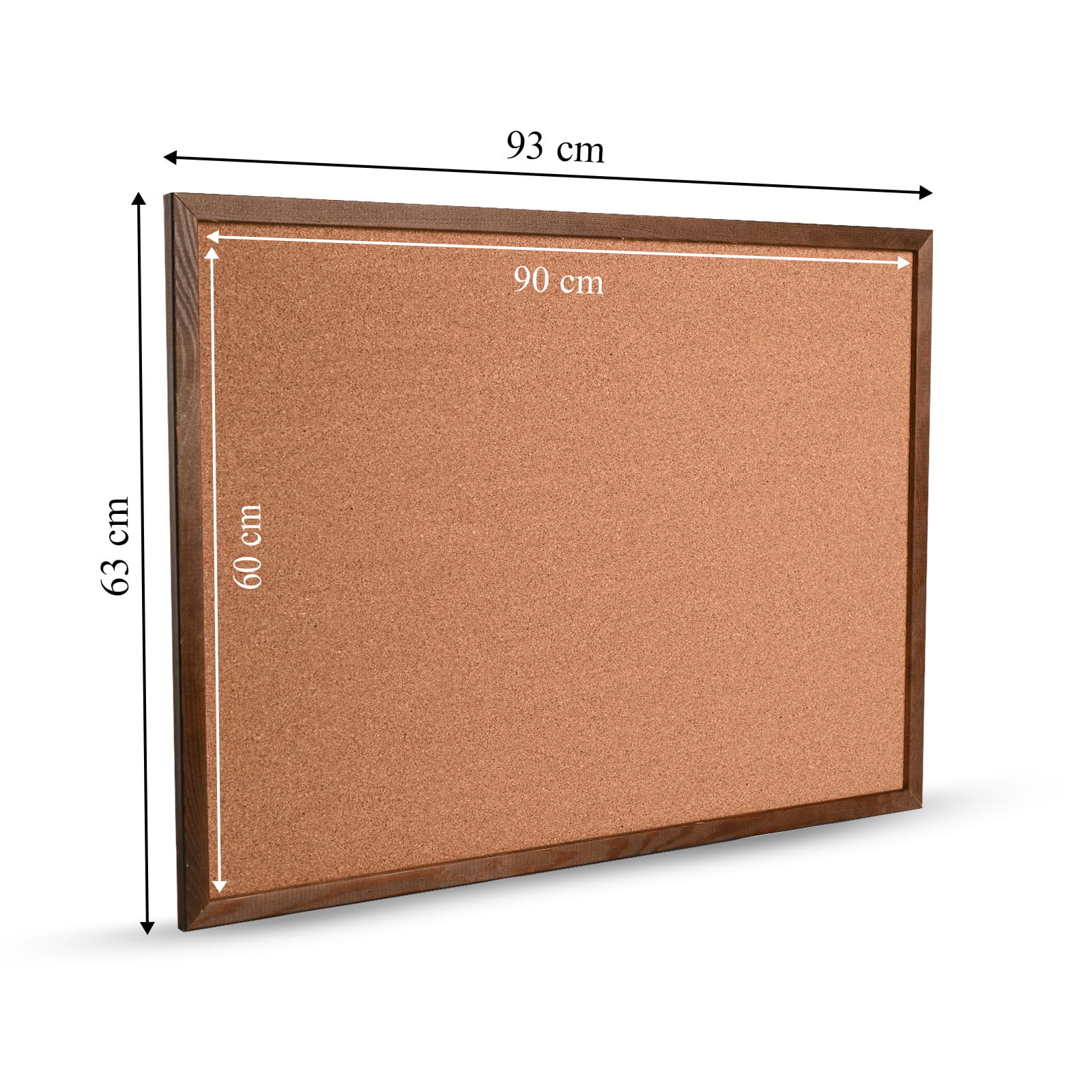 Tabla de pluta cu rama de lemn, Postergaleria, 60 x 90, cm, Maro - eMAG.ro