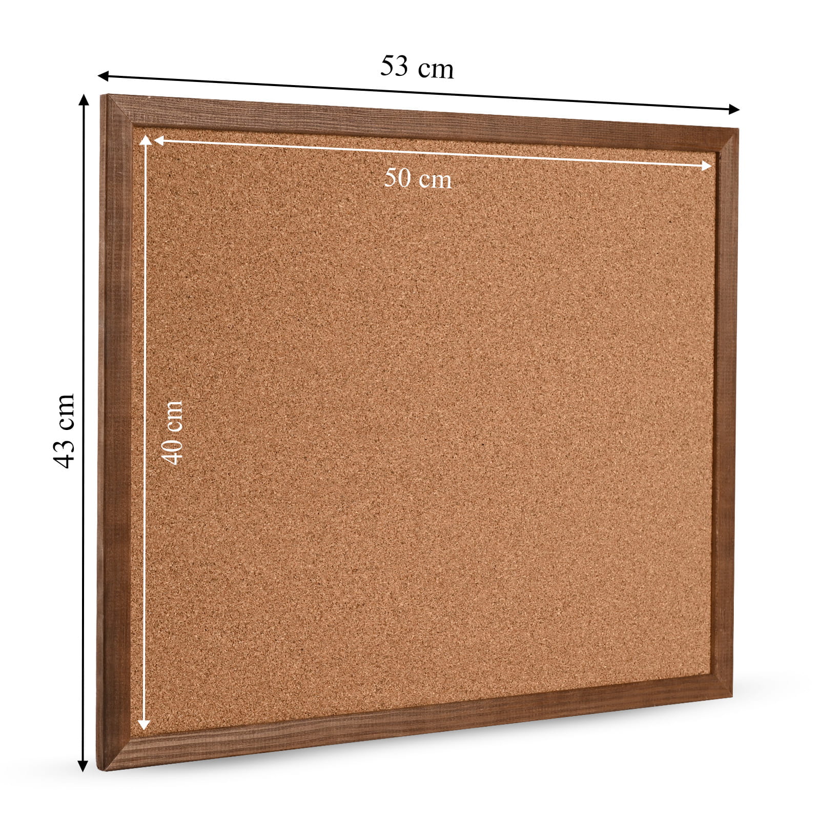 Tabla de pluta cu rama de lemn, Postergaleria, 40 x 50, cm, Maro - eMAG.ro