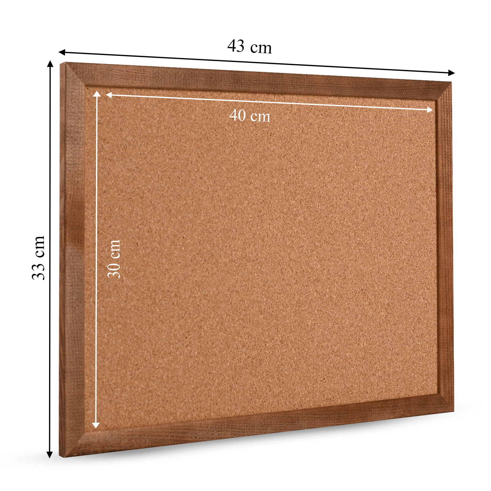 Tabla de pluta cu rama de lemn, Postergaleria, 30 x 40, cm, Maro - eMAG.ro