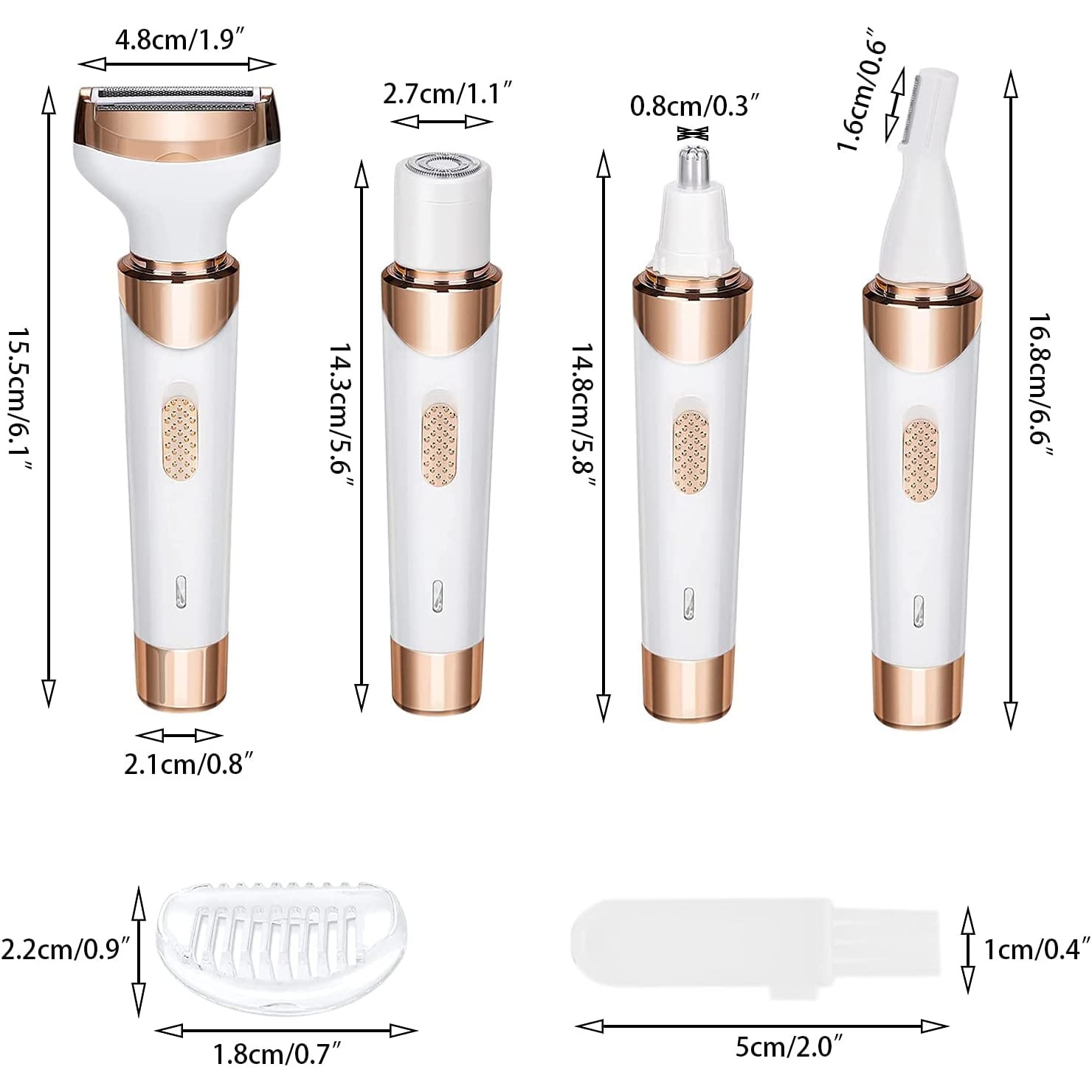Set epilator 4 in 1 pentru femei, LXNZUHN, Potrivit pentru parul ...