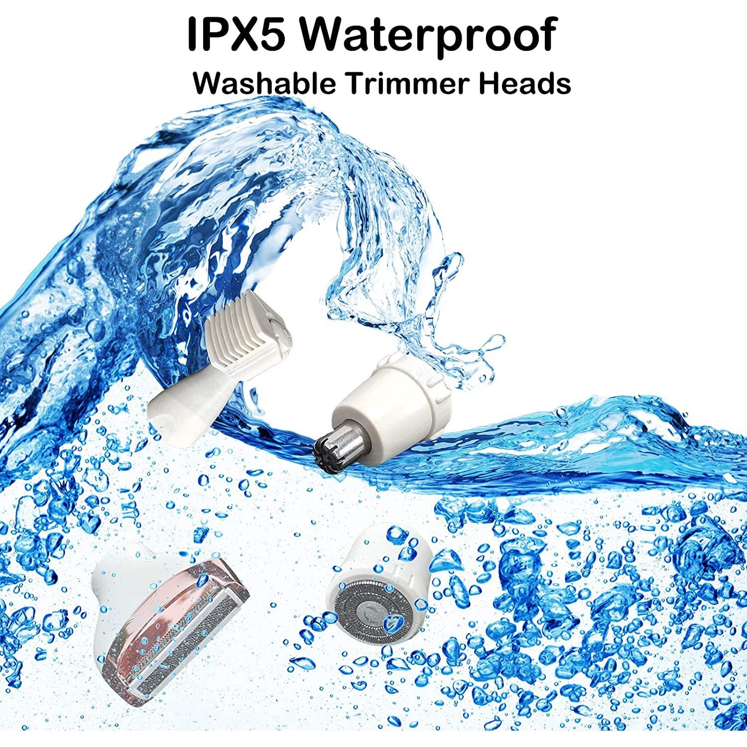 Комплект епилатор 4 в 1 за жени, LXNZUHN, подходящ за косми по краката, косми под мишниците ...