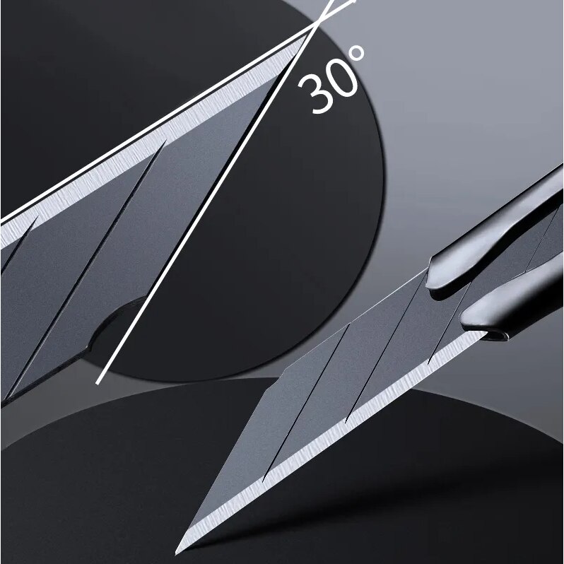 Cutter Negru cu lama din otel carbon, 9mm, unghi 30” BlueTools - eMAG.ro