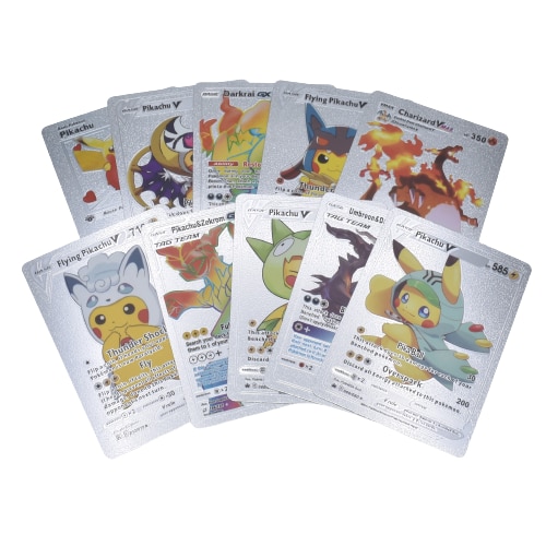 Плик с 10 карти за събиране на Pokemon Silver, stone®, revolutions ...