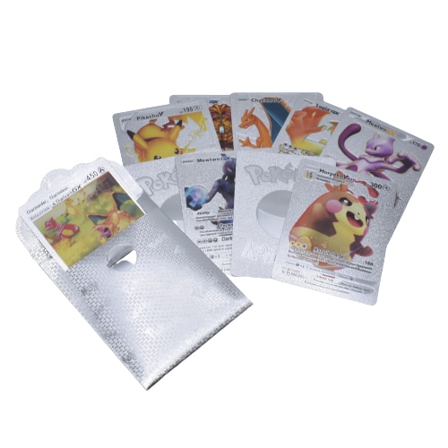 Plic 10 carti de colectie pokemon Silver, stone®, revolutions, basic ...