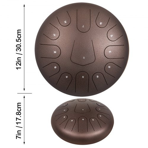 Toba din Otel, cu 13 Note, 12 Inch, Culoare Castan - eMAG.ro