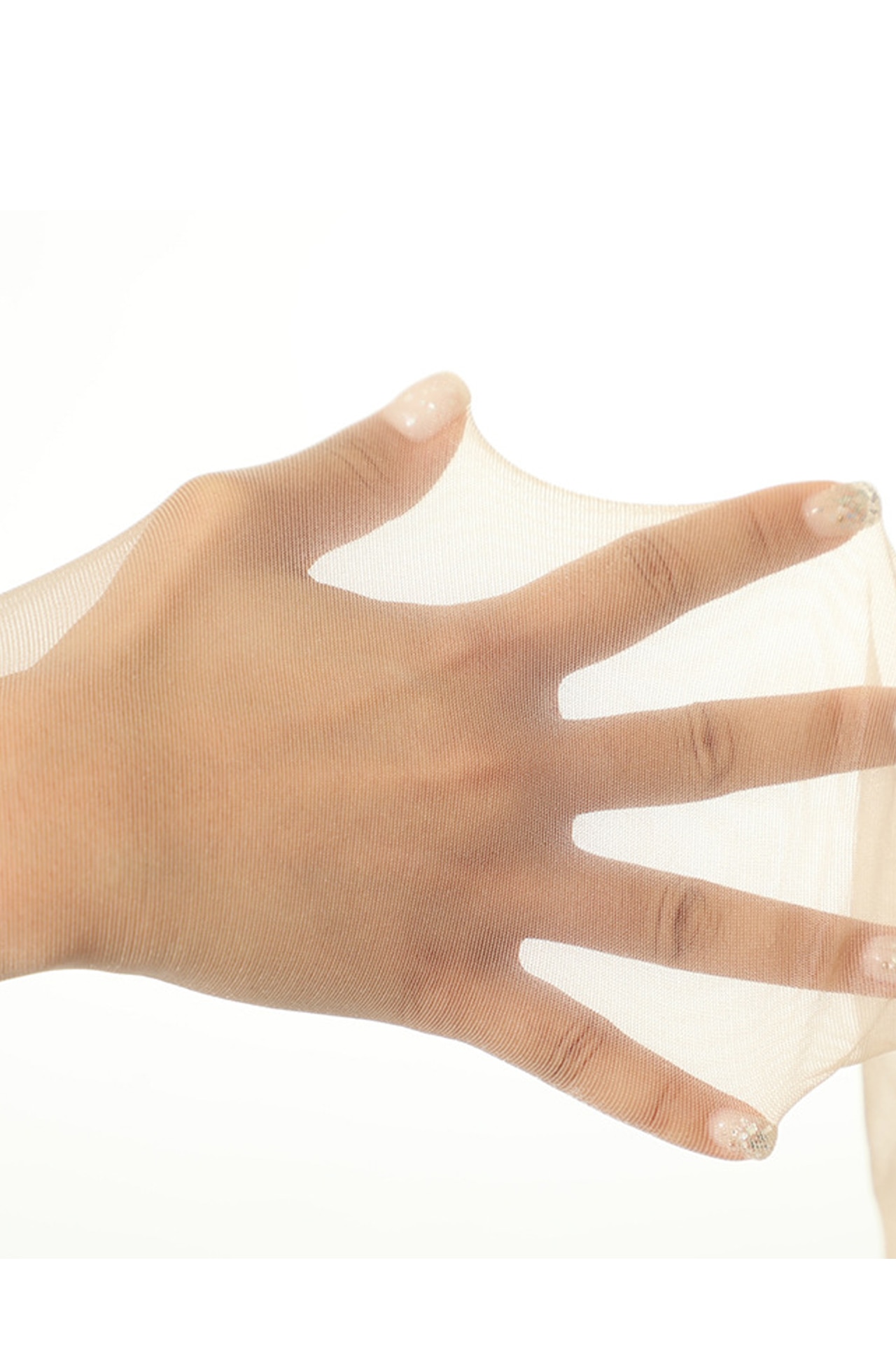 Дамски чорап, Рочена, Ликра, Висока талия, 8601, Бежов, SM INTL - eMAG.bg