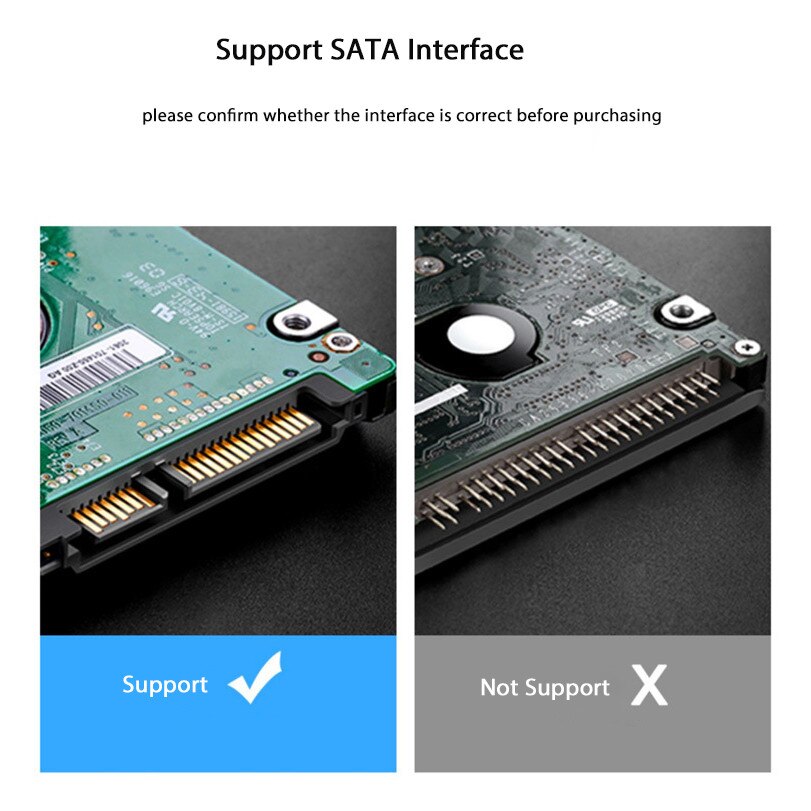 Cablu adaptor USB-C 3.0, JESWO, SSD de 2.5 inchi, Type-C la SATA, Negru ...