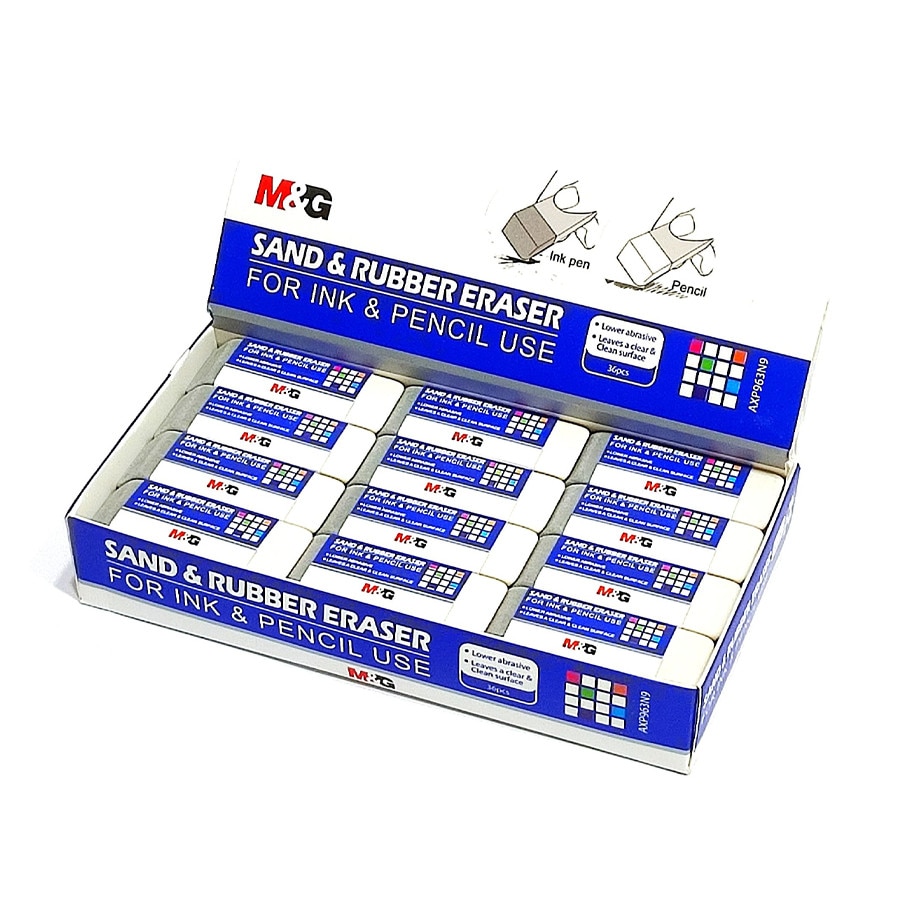 Guma de sters pentru cerneala si grafit, 36 buc/display, M&G - eMAG.ro