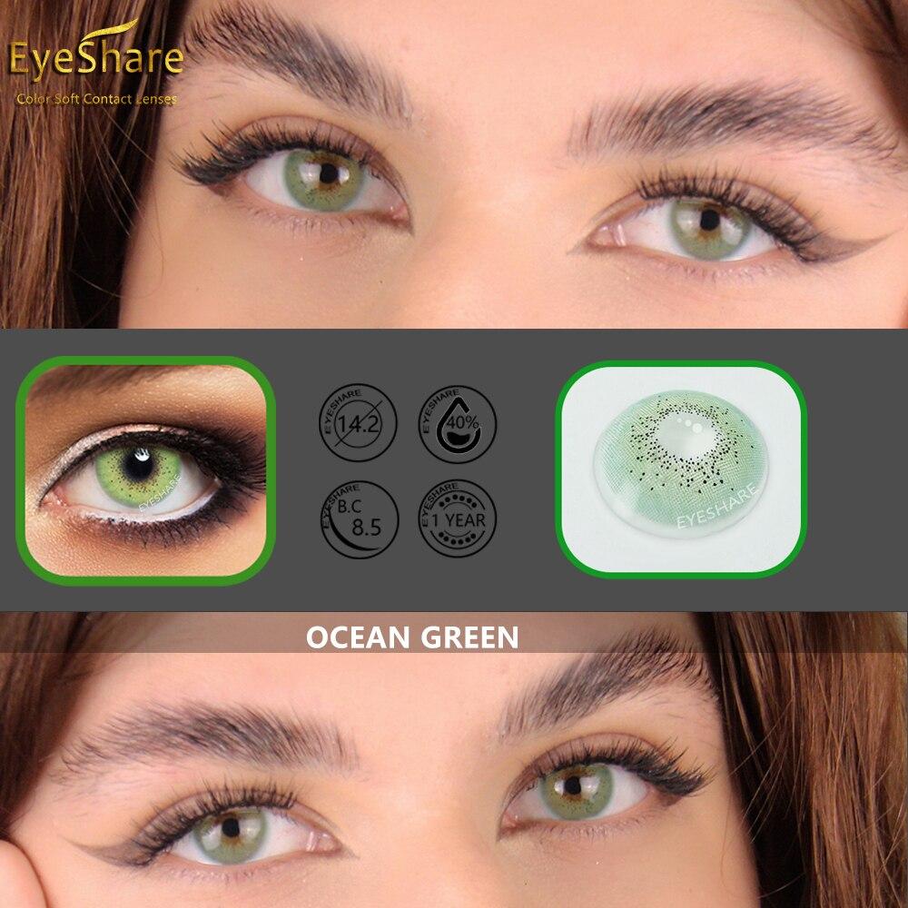 Lentile de contact colorate Verzi, Ocean Green, 365 Purtari, Cosmetice ...