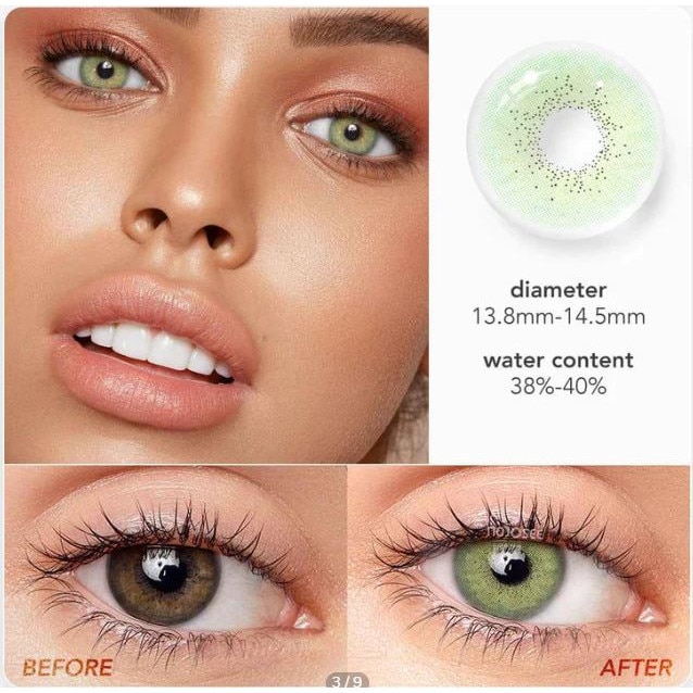 Lentile de contact colorate Verzi, Ocean Green, 365 Purtari, Cosmetice ...