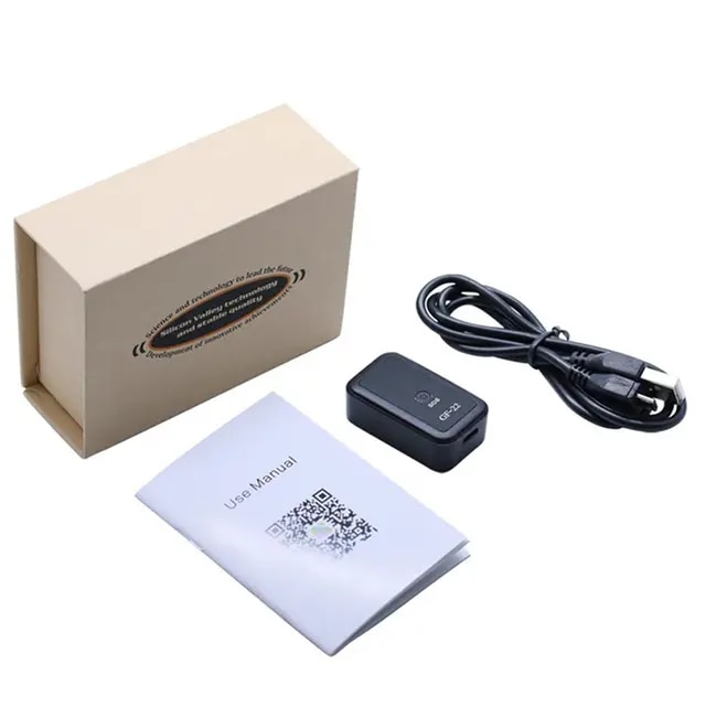 Mini localizator GPS GF-22 ELMHURST cu comanda vocala, microfon spion ...