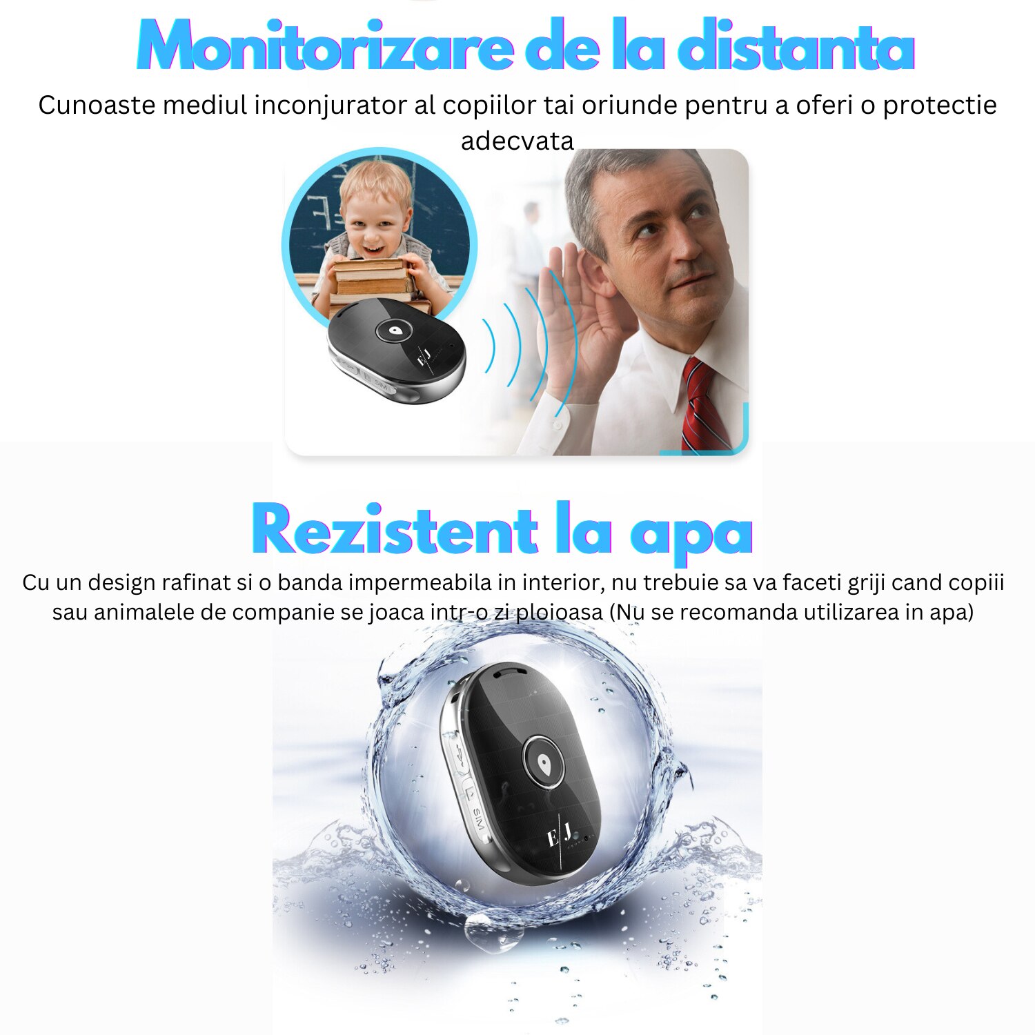 Mini GPS Spion, Dispozitiv localizare si monitorizare, EJ PRODUCTS C001 ...