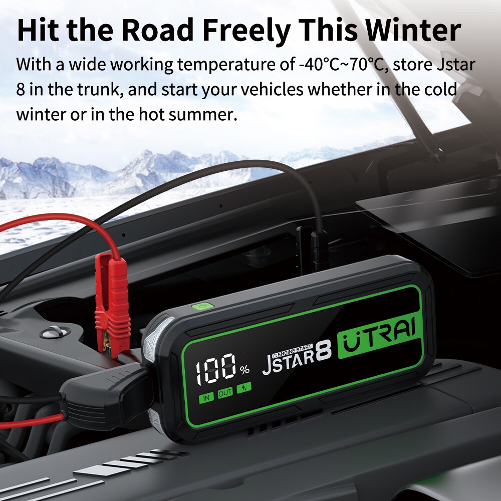 Starter auto multifunctional, 3000A, UTRAI JSTAR 8, acumulator extern ...