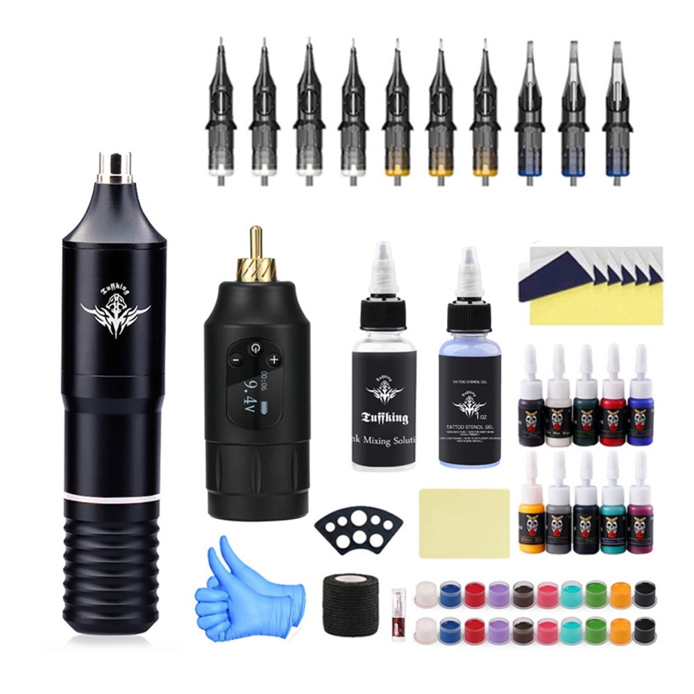 LXNZUHN Vezeték nélküli tetoválógép készlet, 3 másodperc alatt indul, sokáig működik, kicsi és ...