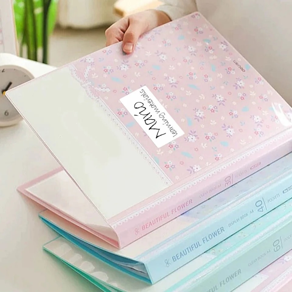 Set de 30 coli cu 180 etichete autoadezive Tomkity, alb, hartie, 10 x 5 ...