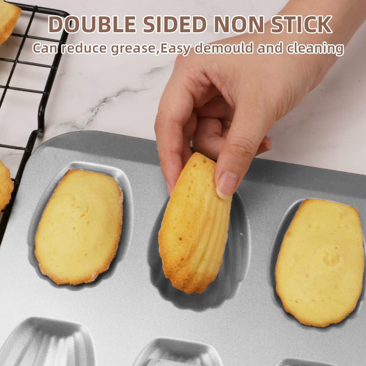 Set 2 forme prajituri, Mmgoqqt, Otel, Argintiu - eMAG.ro