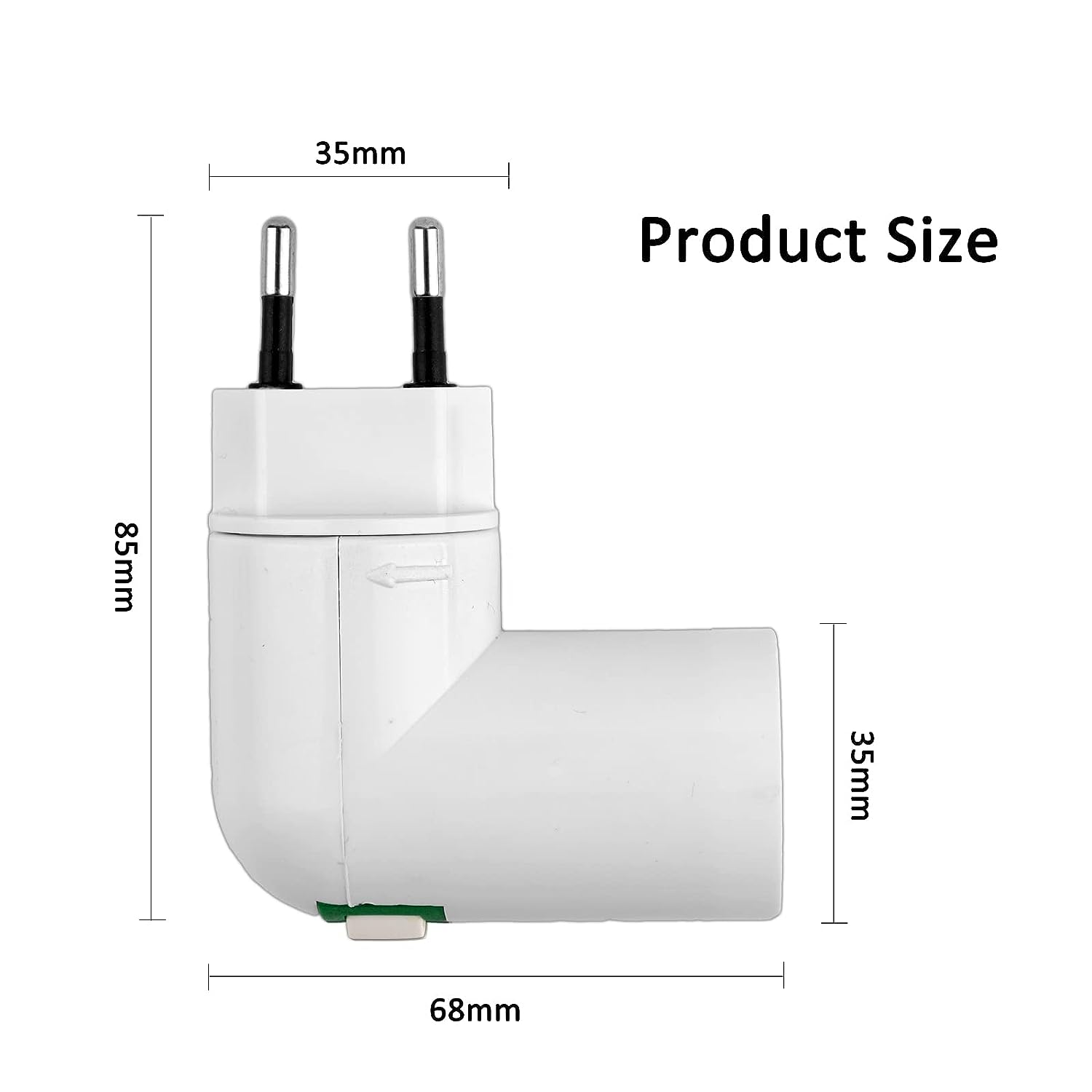Priza E27 cu intrerupator fara fir, Plastic/Polibutilena, 220 V, LED ...