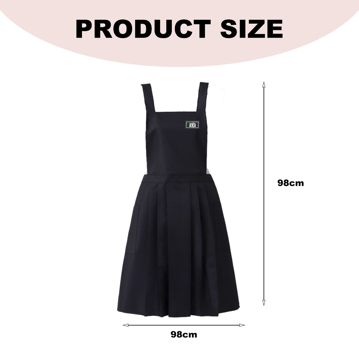 Set 2 sorturi de bucatarie, Mmgoqqt, Poliester, Cu model, Negru - eMAG.ro