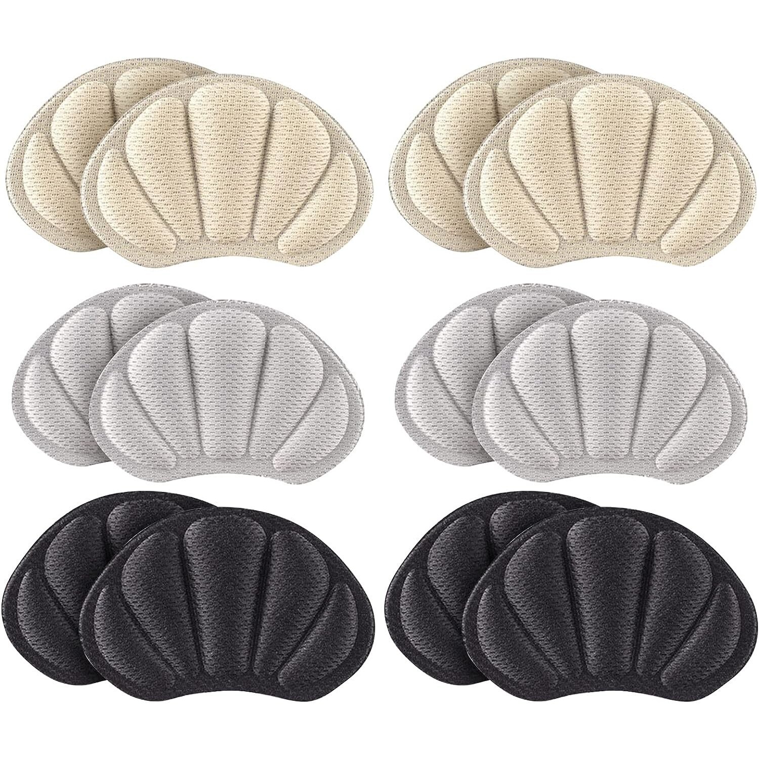 Set 6 perechi pernute pentru calcaie, Sunmostar, Textil/Burete ...