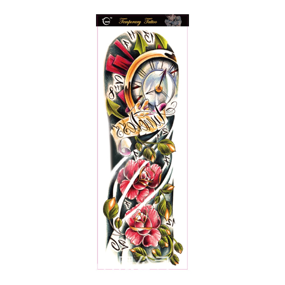Set de 4 autocolante tip tatuaj brat complet, LXNZUHN, Detasabile, Non ...