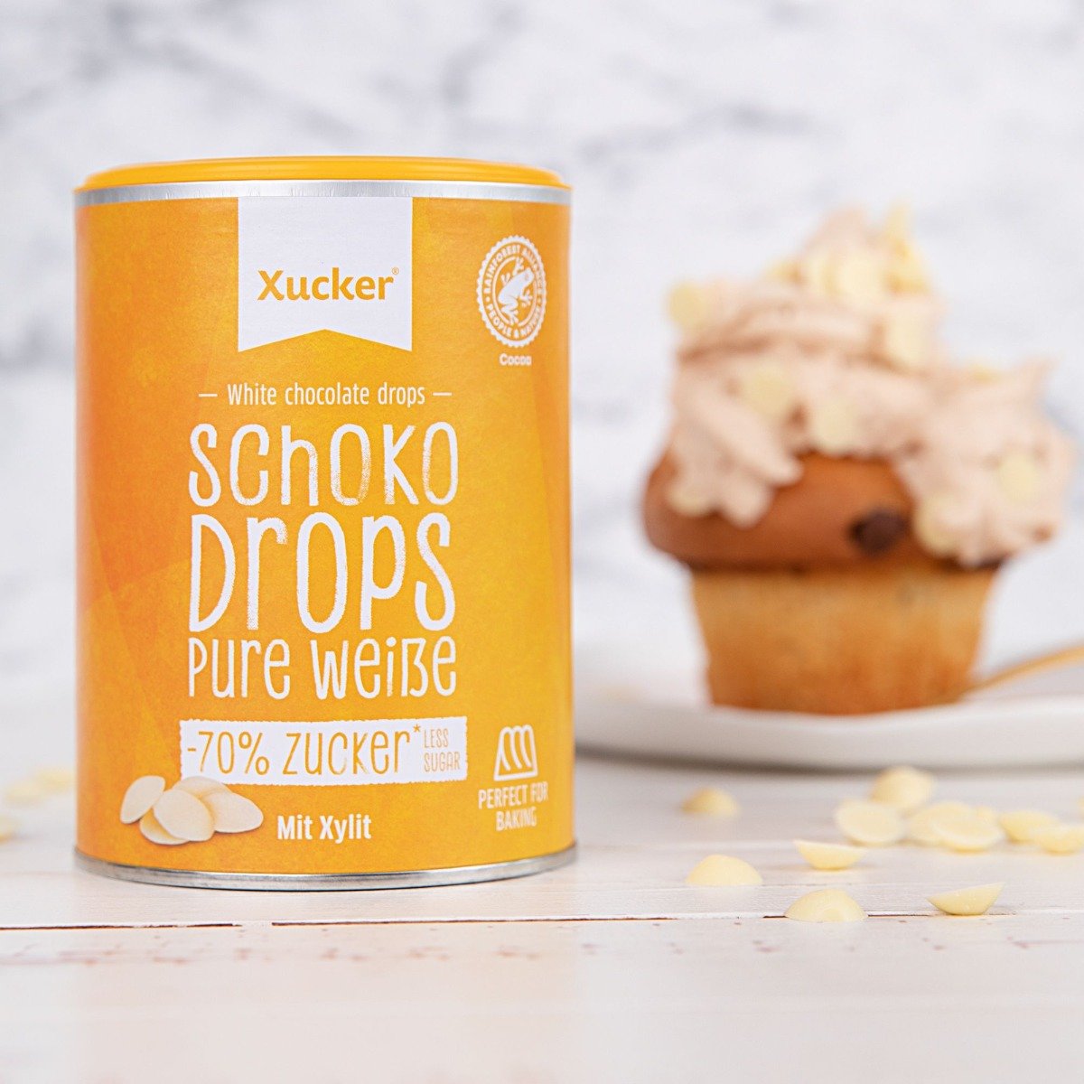 White Chocolate Drops, Xucker, 750 g, fehér csokoládé - eMAG.hu