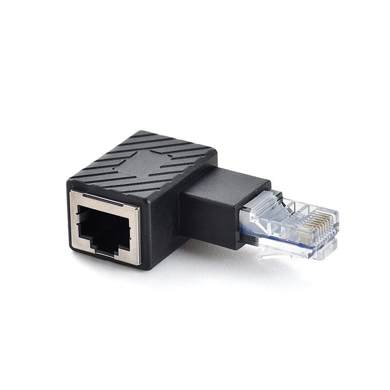 Set 2 x adaptor Ethernet, PVC, Mufa RJ45, Cat5/Cat6, Negru - eMAG.ro