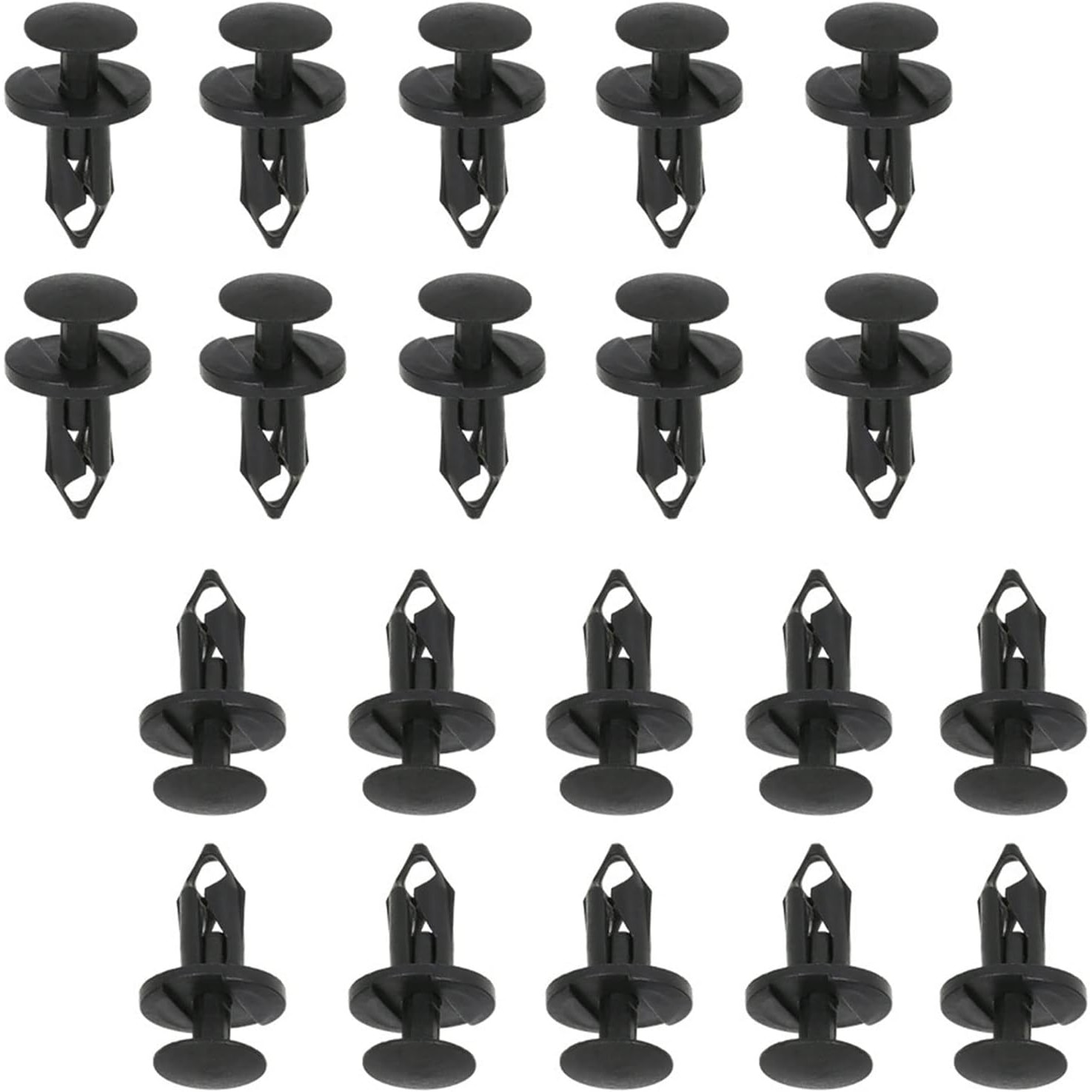 Set 200 nituri auto, Plastic, Negru - eMAG.ro