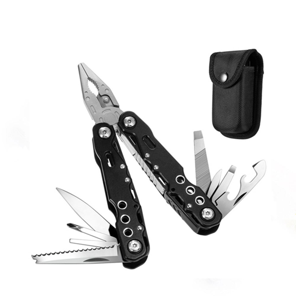 Cleste multifunctional, Inox, 163 mm, Negru - eMAG.ro