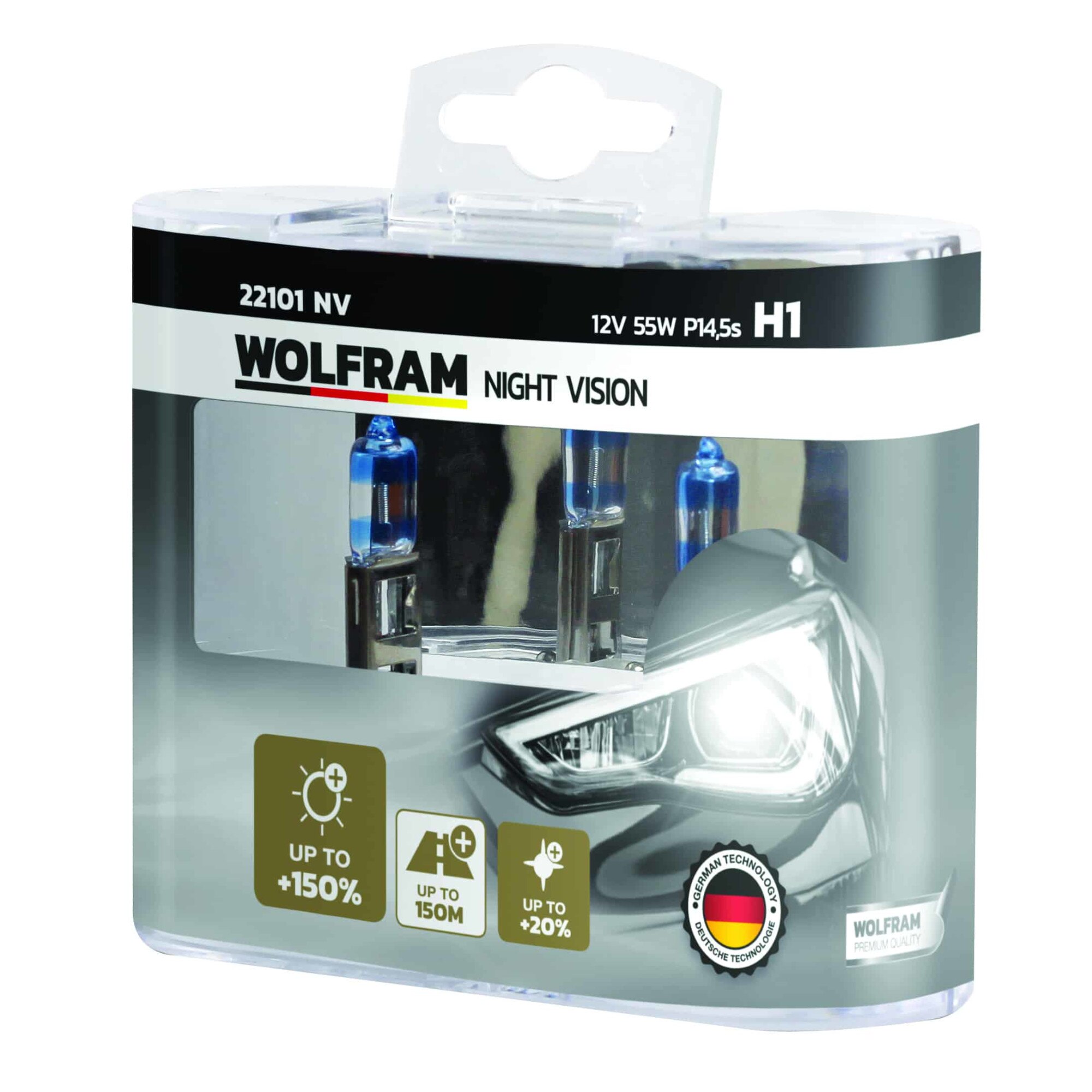 Set 2 becuri Halogen H1 Night Vision Wolfram - eMAG.ro