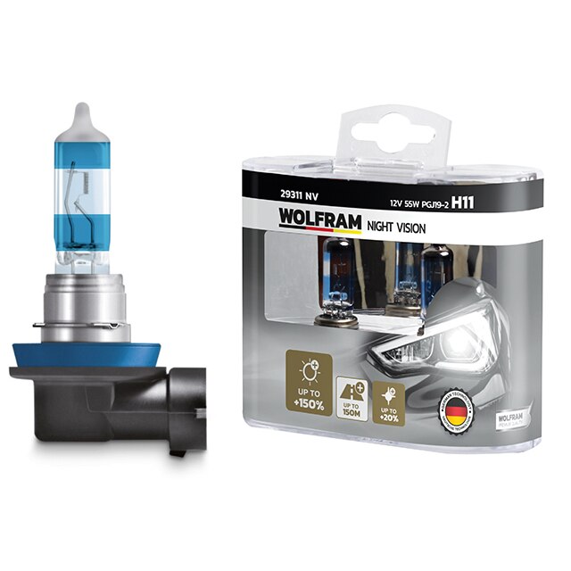 Set 2 becuri Halogen H11 Night Vision Wolfram - eMAG.ro