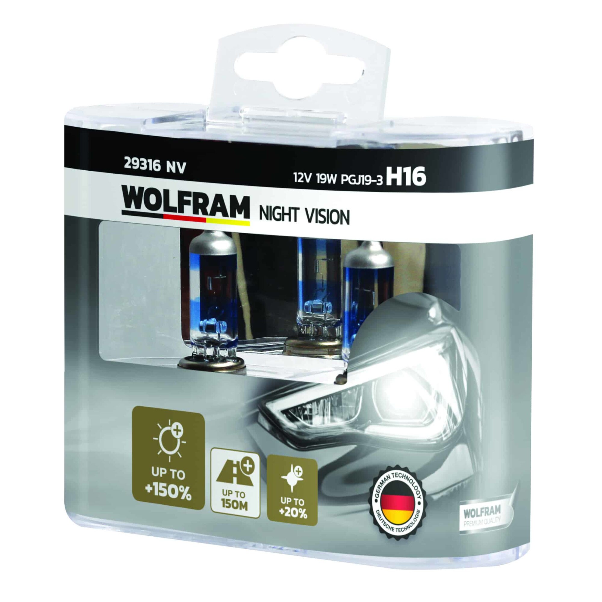 Set 2 becuri Halogen H16 Night Vision Wolfram - eMAG.ro