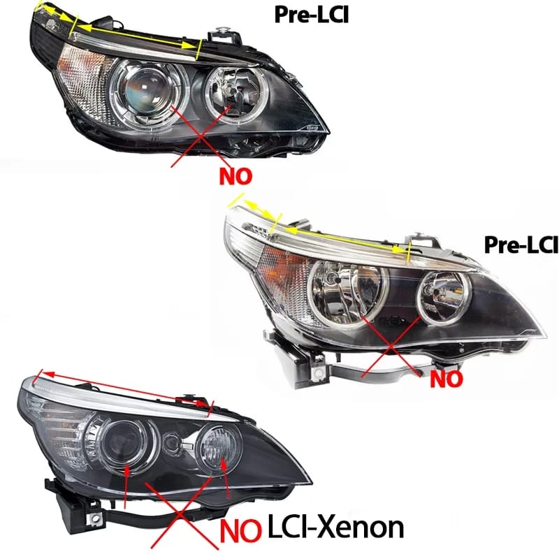 Set 2 becuri Led Marker Angel Eyes 60W BMW, seria 5 E60 LCI (facelift ...