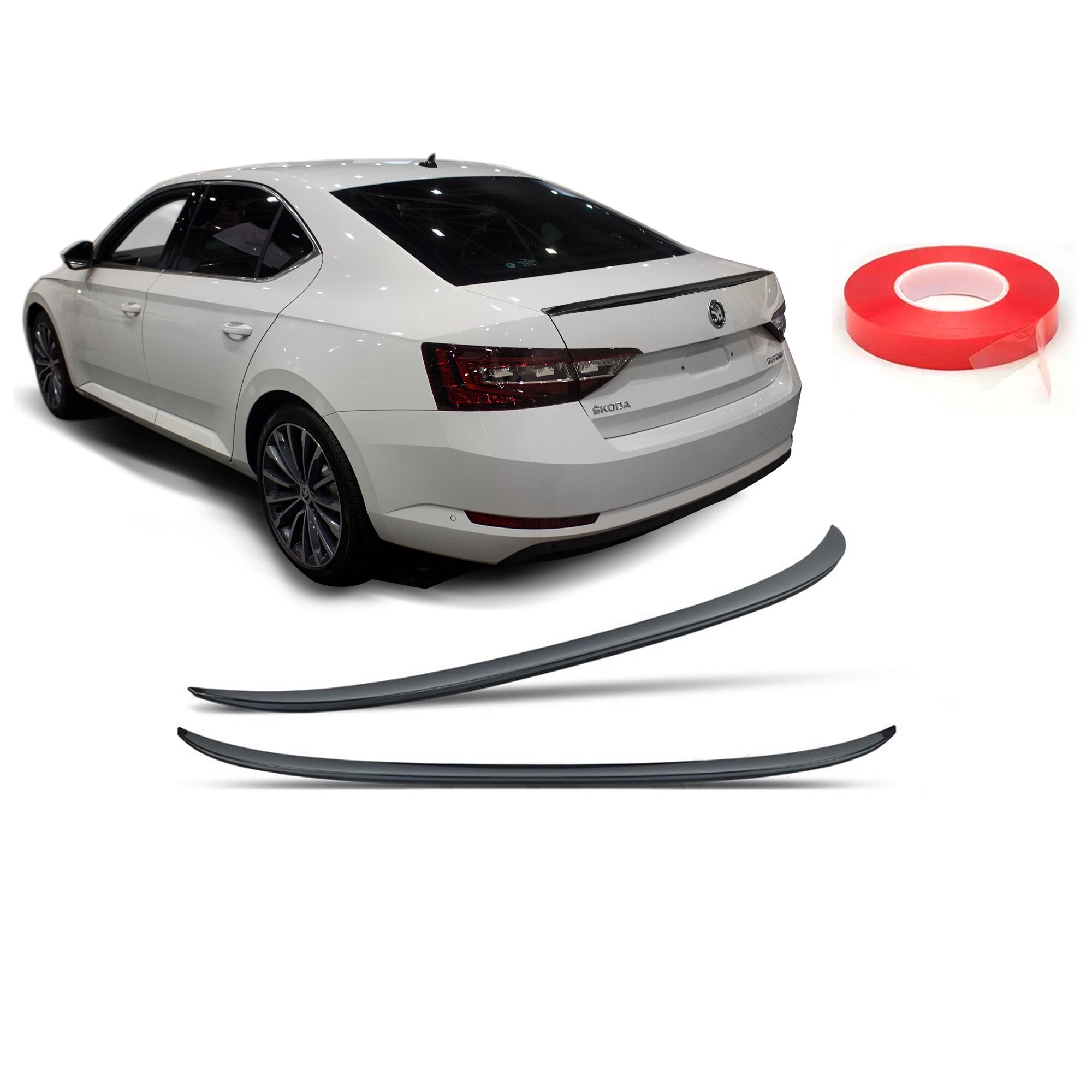 Spoiler portbagaj, Sunplex, Pentru Skoda Superb, 2015-2020, Negru - eMAG.ro