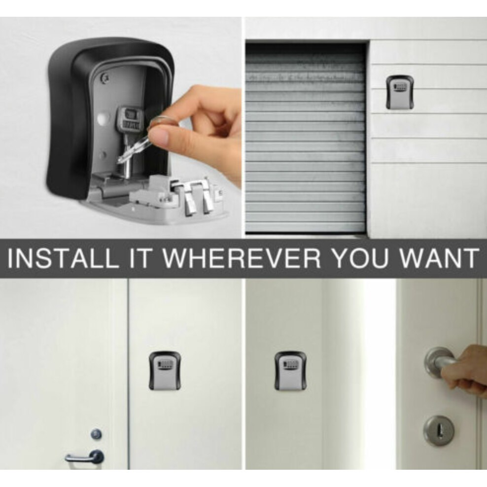 Seif metalic pentru chei, UBX, cu cifru, rezistent la apa, montare ...