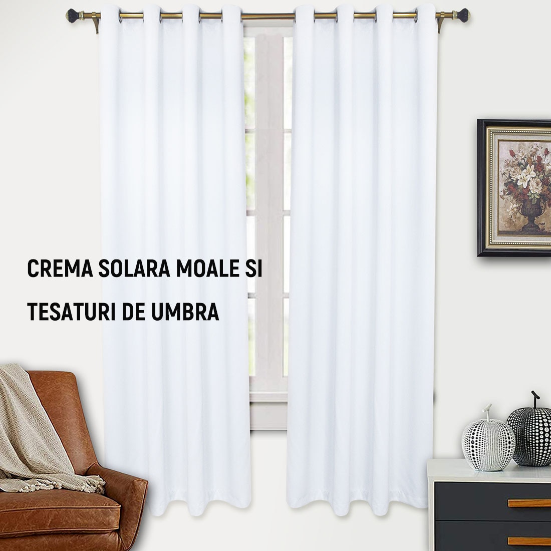 Set perdele Selected, 2 * 130x215 cm, 100% Poliester, Poliester ...
