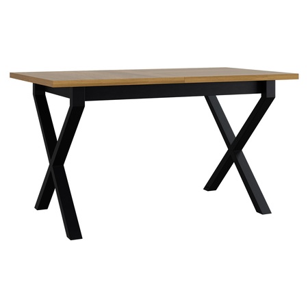 Masa extensibila Elarno 1, MIRJAN 24, stejar grandson / negru - eMAG.ro