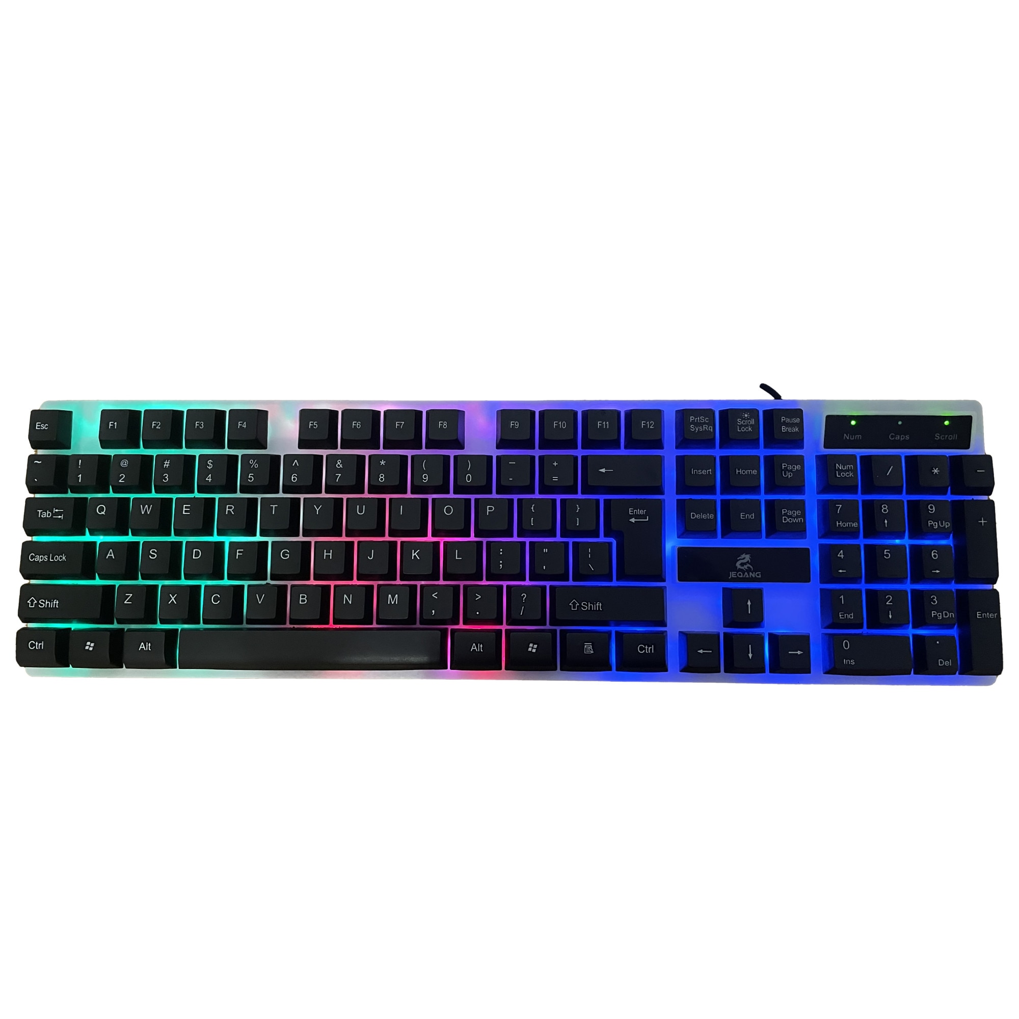 Комплект гейминг клавиатура и мишка JEQANG JK-1980, LED Combo светлини, Black - eMAG.bg