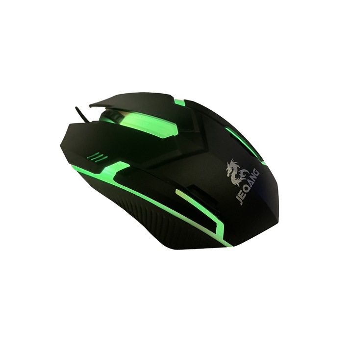 Комплект гейминг клавиатура и мишка JEQANG JK-1980, LED Combo светлини, Black - eMAG.bg