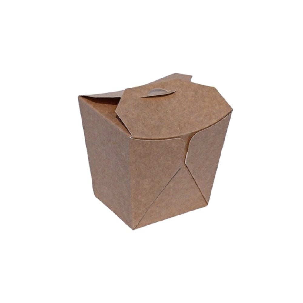 Street Food box 700ml papír tésztás doboz, ételszállító doboz, kraft ...