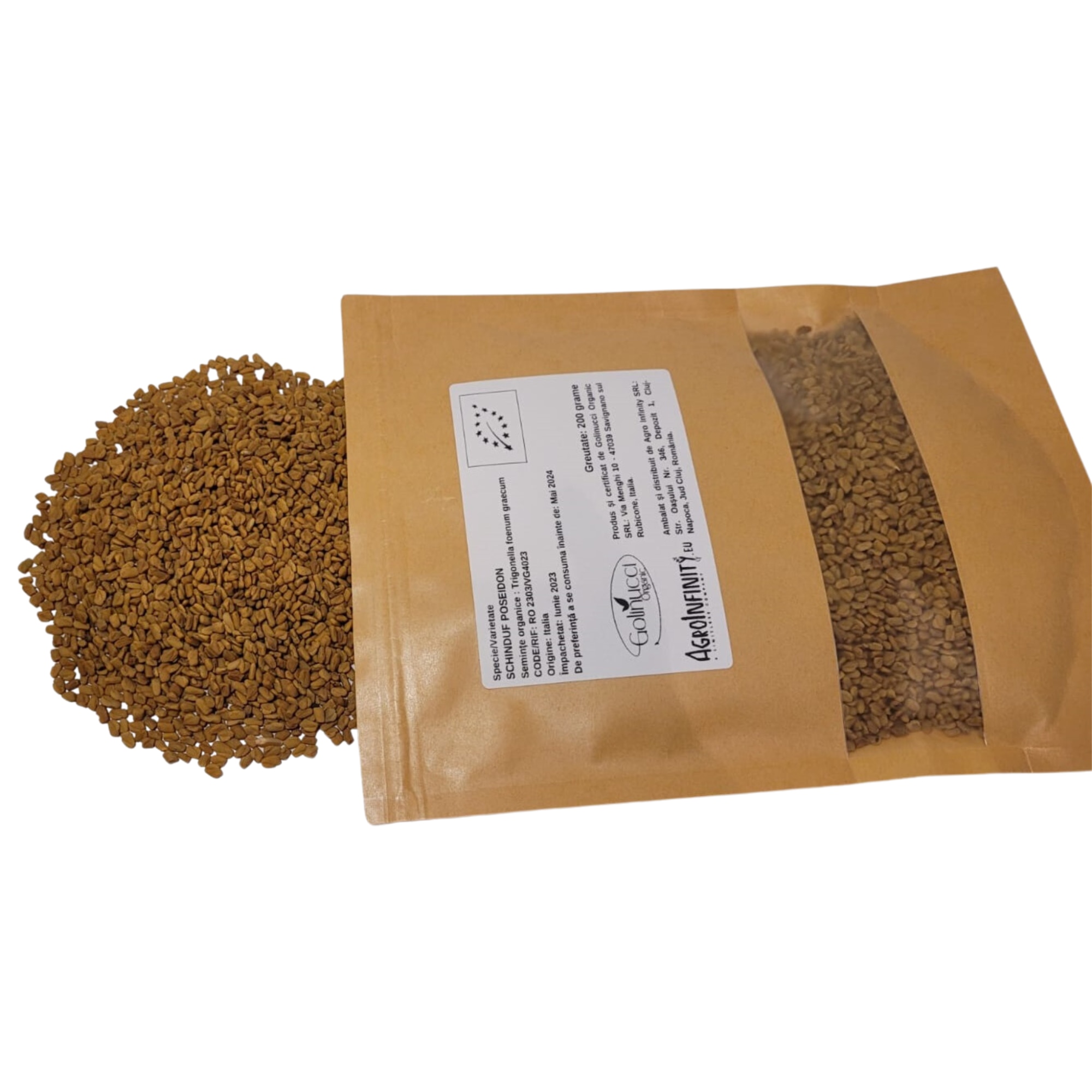 Seminte bio Schinduf (Fenugreek) Poseidon pentru germeni si micro ...