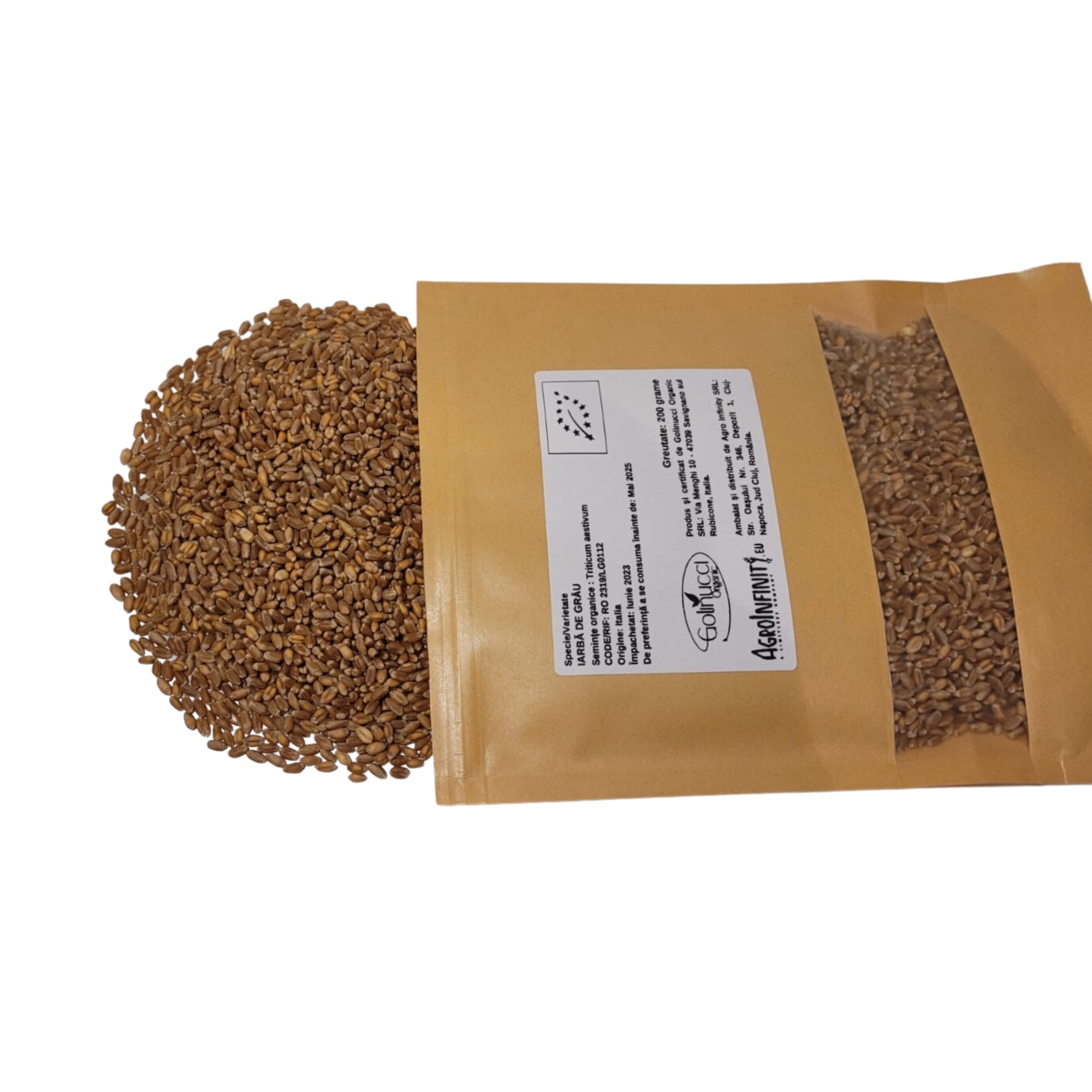 Seminte bio Iarba de Grau Risiko pentru germeni si micro plante, 200g ...