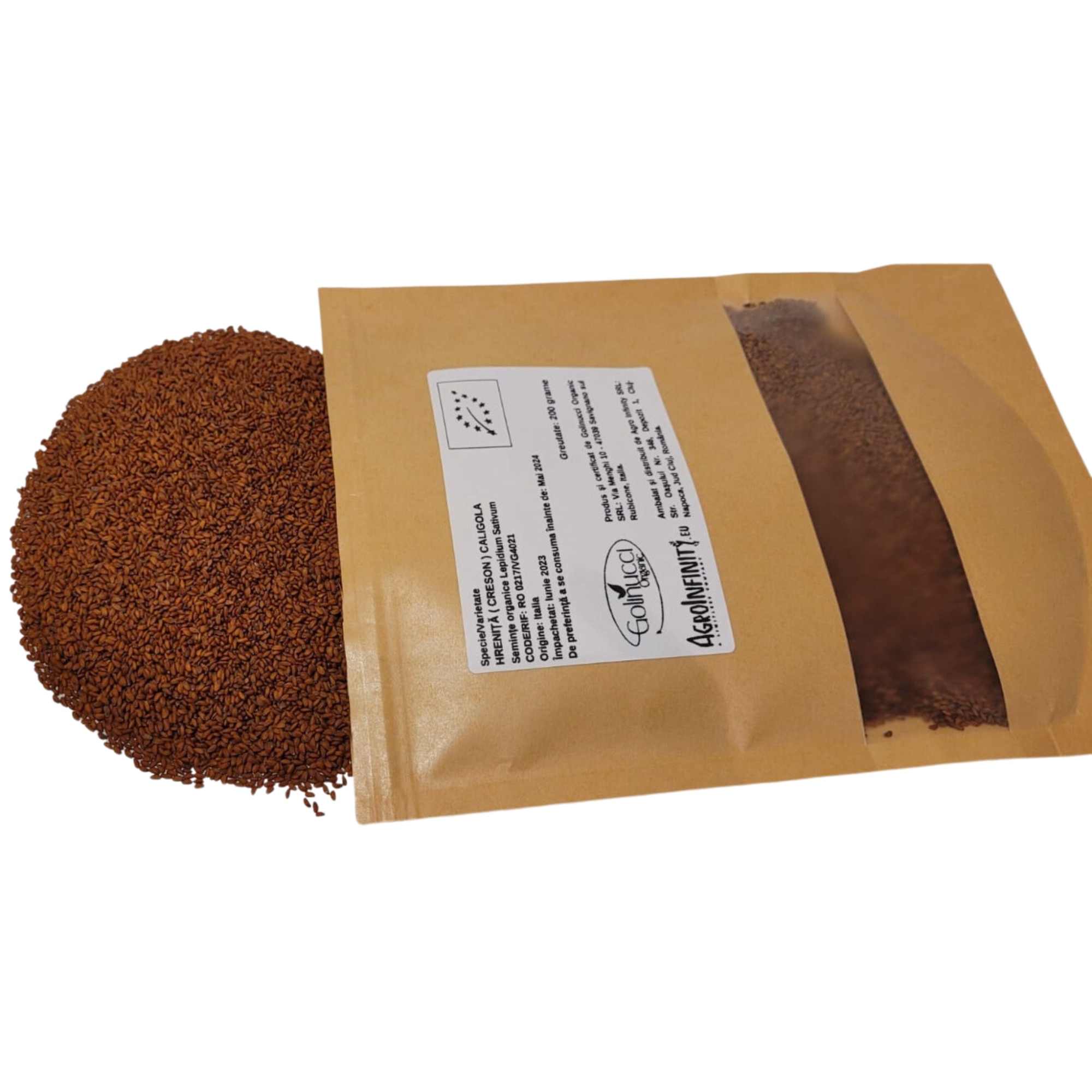 Seminte bio Hrenita (Creson) Caligola pentru germeni si micro plante ...